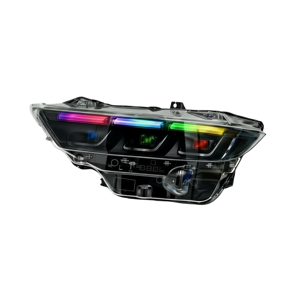 2024+ Ford Mustang S650 RGB Headlights With Gloss Black Housing (Pair) – ENG Custom